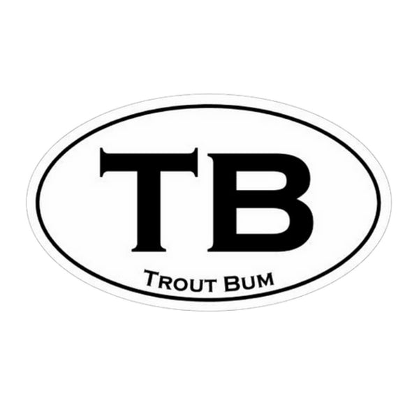 Trout Bum Sticker - Dark Waters Fly Shop